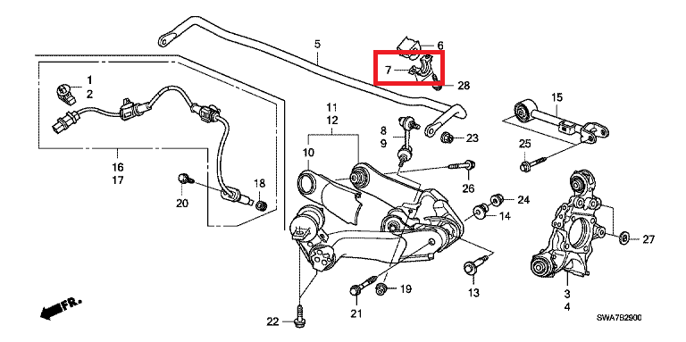 Honda CR-V 2007-2012 Rear D Bush Holder | Honda Direct Parts