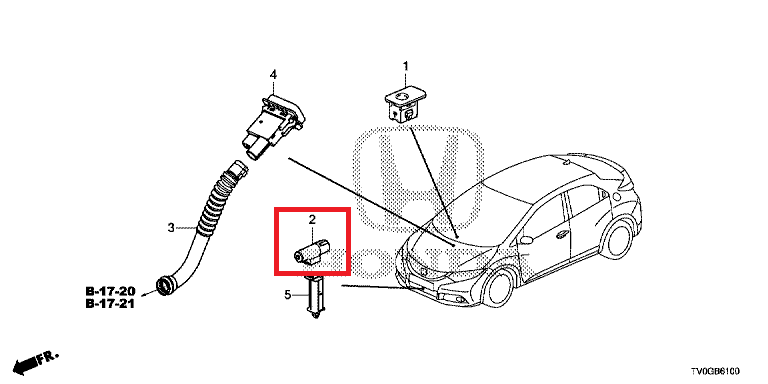 Honda Civic 2012-2016 Ambient Air Temperature Sensor | Honda Direct Parts