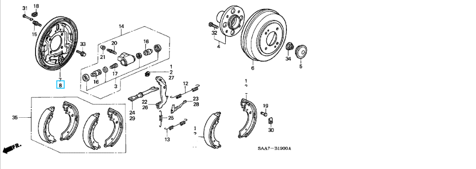 Honda Jazz 2002-2008 NSR Brake Backing Plate | Honda Direct Parts