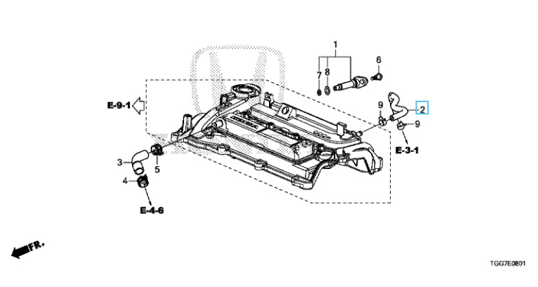 Honda Civic 1.5L 2017-2021 PCV Tube | Honda Direct Parts
