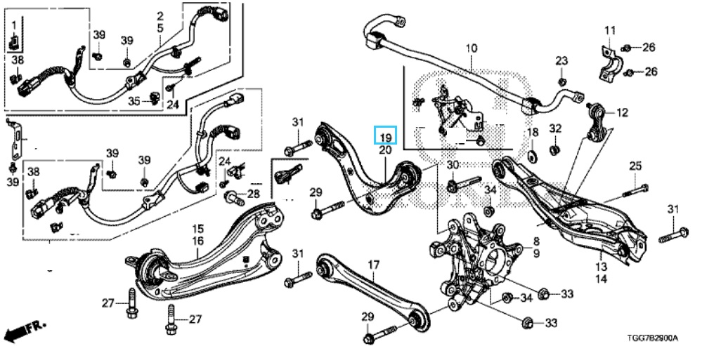 Honda Civic 2017-2021 OSR Upper Arm | Honda Direct Parts