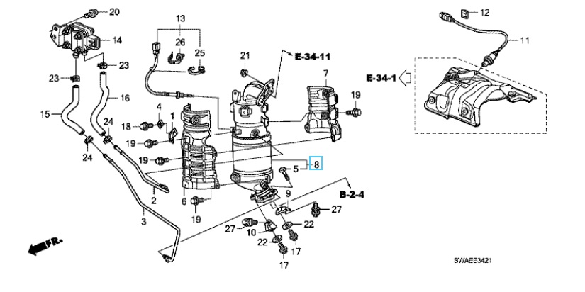 Honda CR-V I-DTEC 2010-2012 Diesel Particulate Filter | Honda Direct Parts