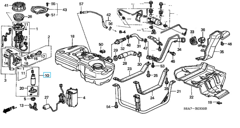 Honda CR-V 2002-2003 Fuel Pump | Honda Direct Parts