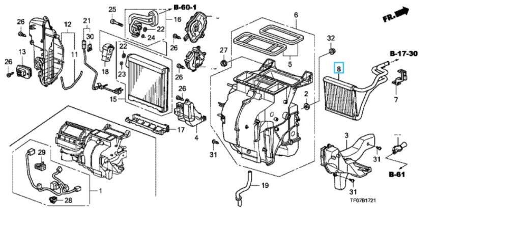 heater core | Honda Direct Parts