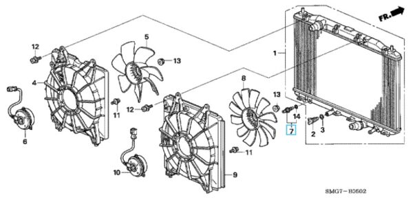 Honda Civic 2006 Water Temperature Sensor | Honda Direct Parts | 37870 ...